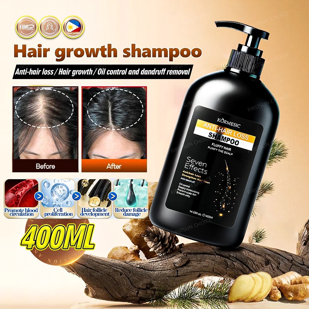 KORMESIC Hair Growth Anti-Hair Loss Shampoo 400ml | Anti-Dandruff ...