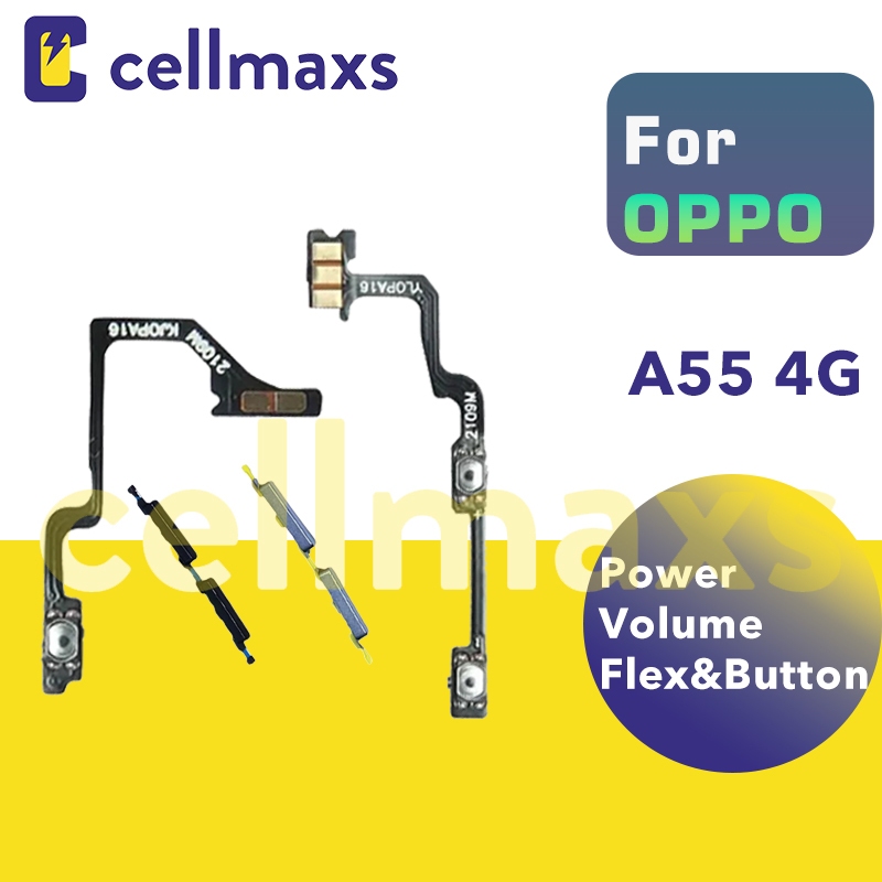 For OPPO A55 4G Power On Off Volume Flex Button CPH2325 | Shopee ...