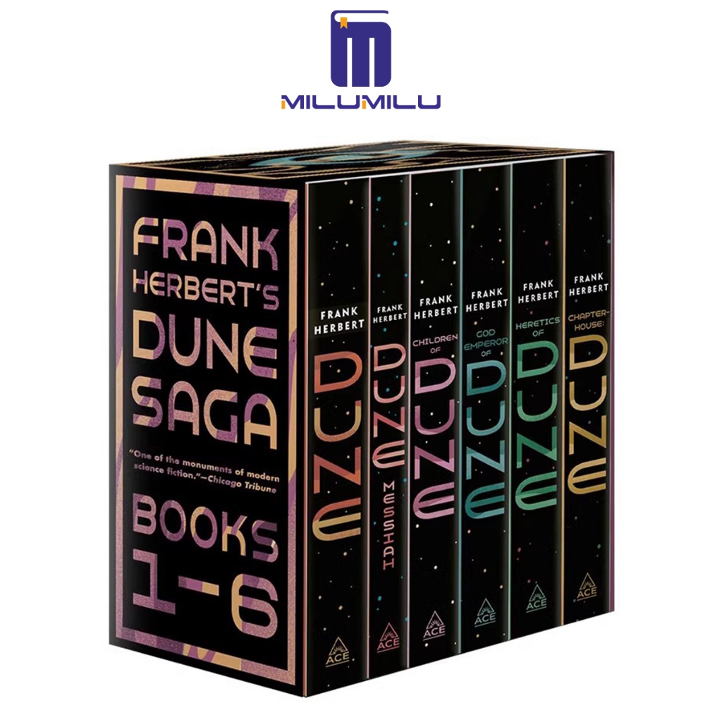 6Pcs Frank Herbert's Dune Saga 6-Book Boxed Set: Dune, Dune Messiah ...