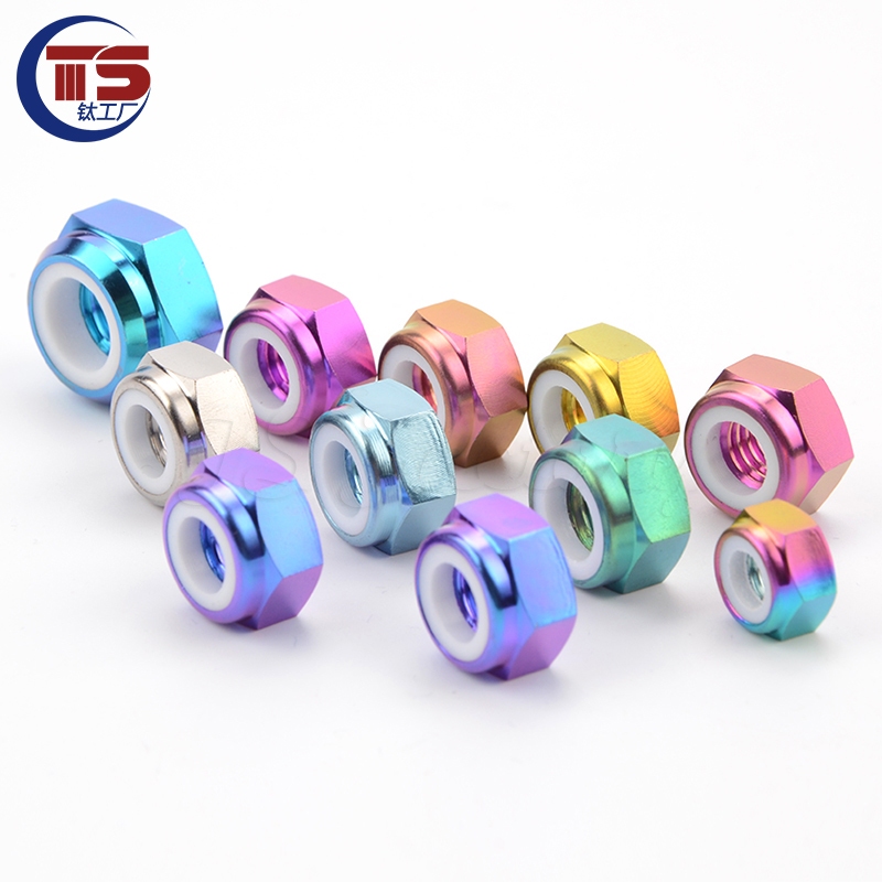 Ts Titanium Alloy Loose-Proof Nut with Washer M5/M6/M8/M10/M12 Cycling ...
