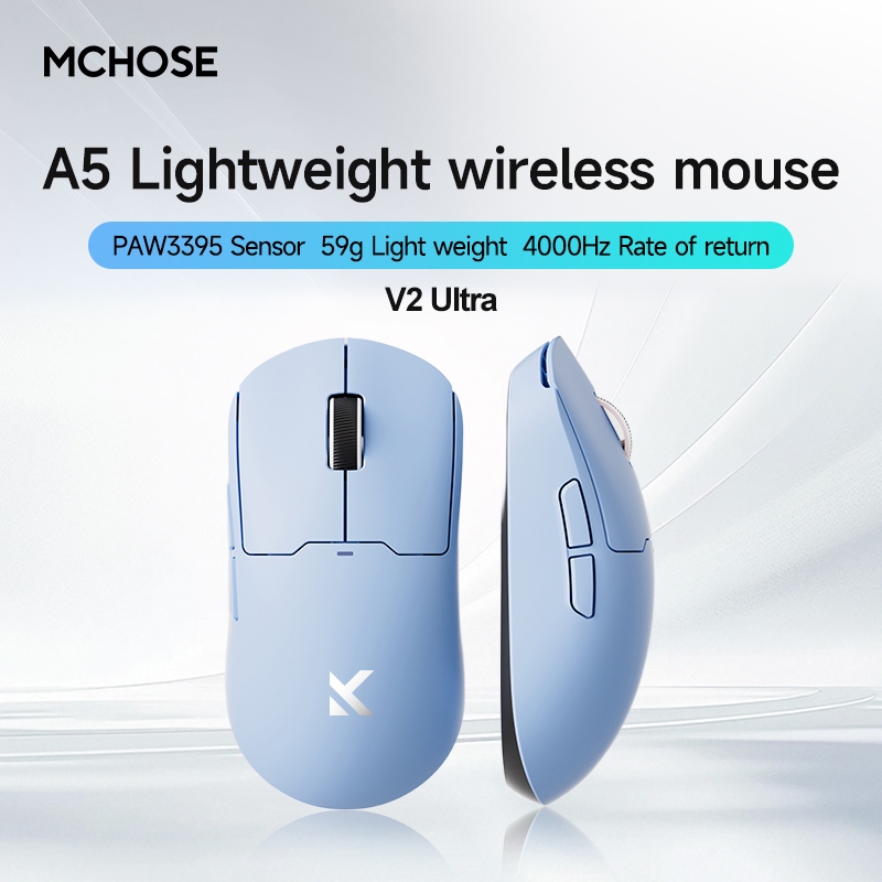 Mchose A5 V2 Ultra Blue Gaming Mouse Three Model Wireless 2.4G 26000DPI ...