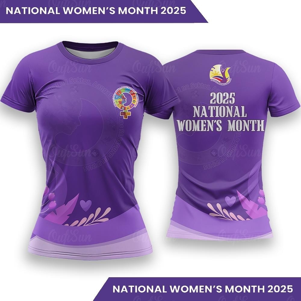 2025 Gad Jersey T-shirt National Women's Monthly Sublimation Shirt We ...