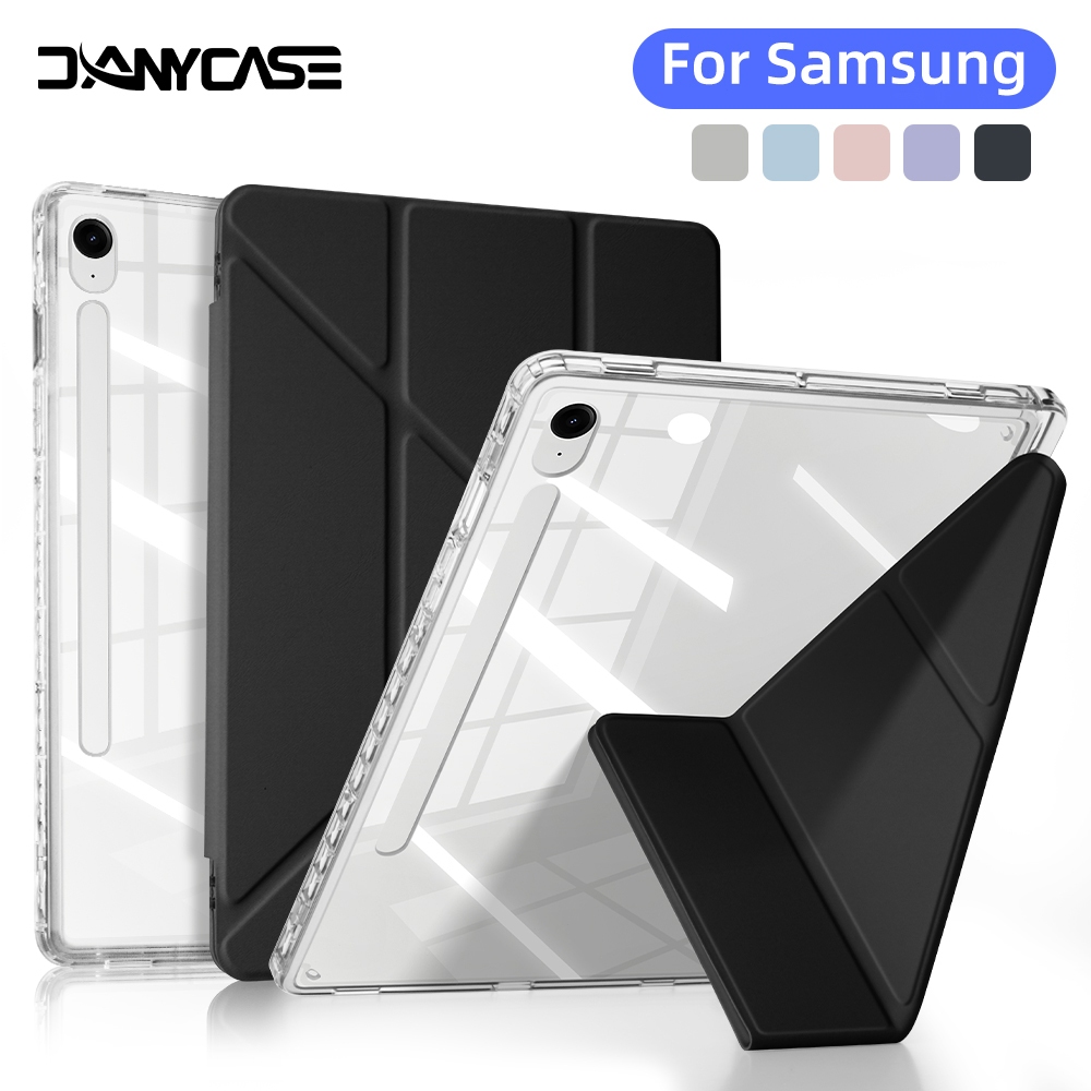 DANYCASE Y fold Clear Case for Samsung Galaxy Tab S9 11 S9 FE S10 FE A9 ...
