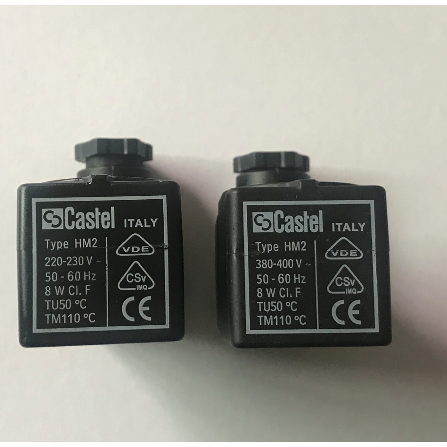 HM2 Castel solenoid valve coil solenoid control valve AC220V DC24V ...