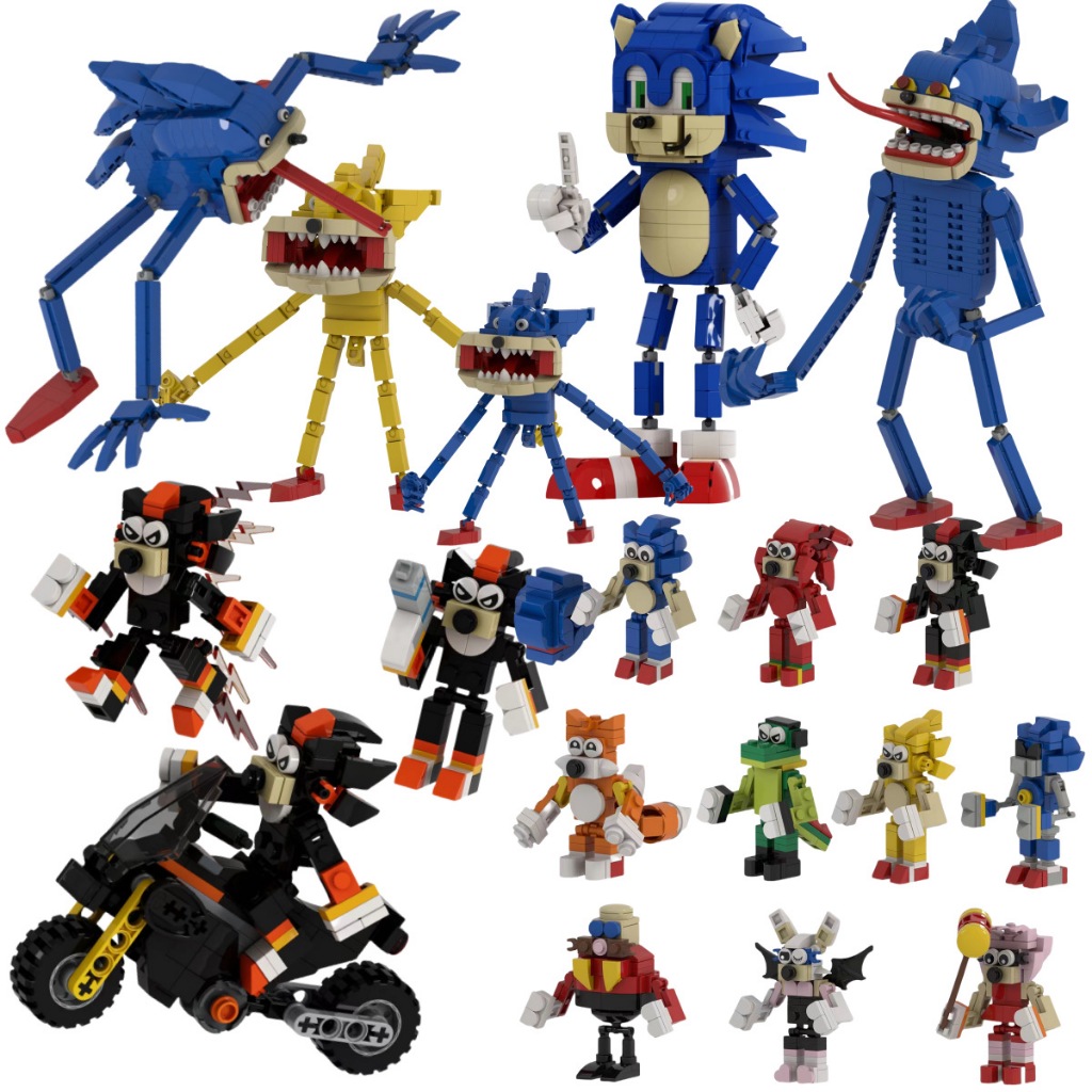 New Product Hedgehog Sonic/Sonic Boy Series Building Block Toy Game Merchandise Linkage Figure ...