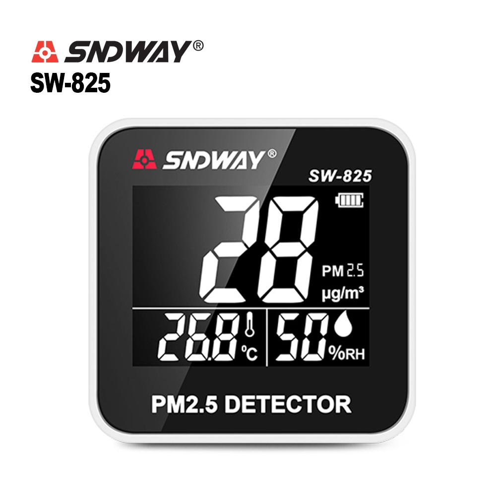 SNDWAY PM 2 5 Detector SW-825 Digital PM2.5 Sensor Meter Mini Portable ...