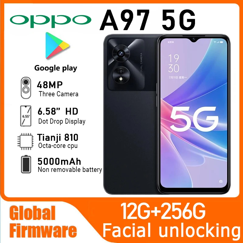 OPPO A97 5G 12GB 256GB Smart Phone 5000mah Android 12 6.58 Mobile Phone | Shopee Philippines