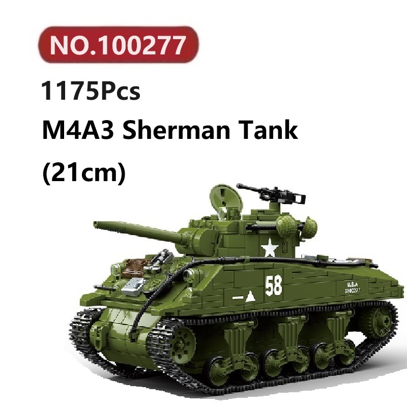 WW2 Tanks Military Series Building Blocks 1175 Pcs QUANGUAN Tank Bricks ...