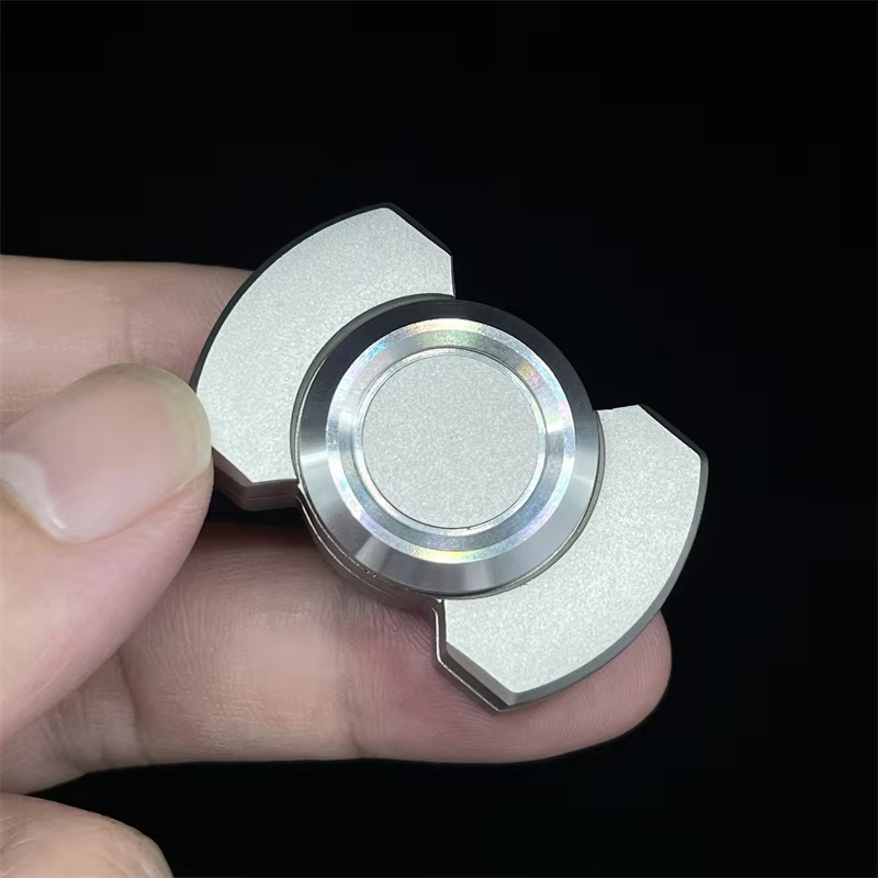 1PC Stainless Steels 3 in 1 Fidget Spinner and Slider Combo with Click ...