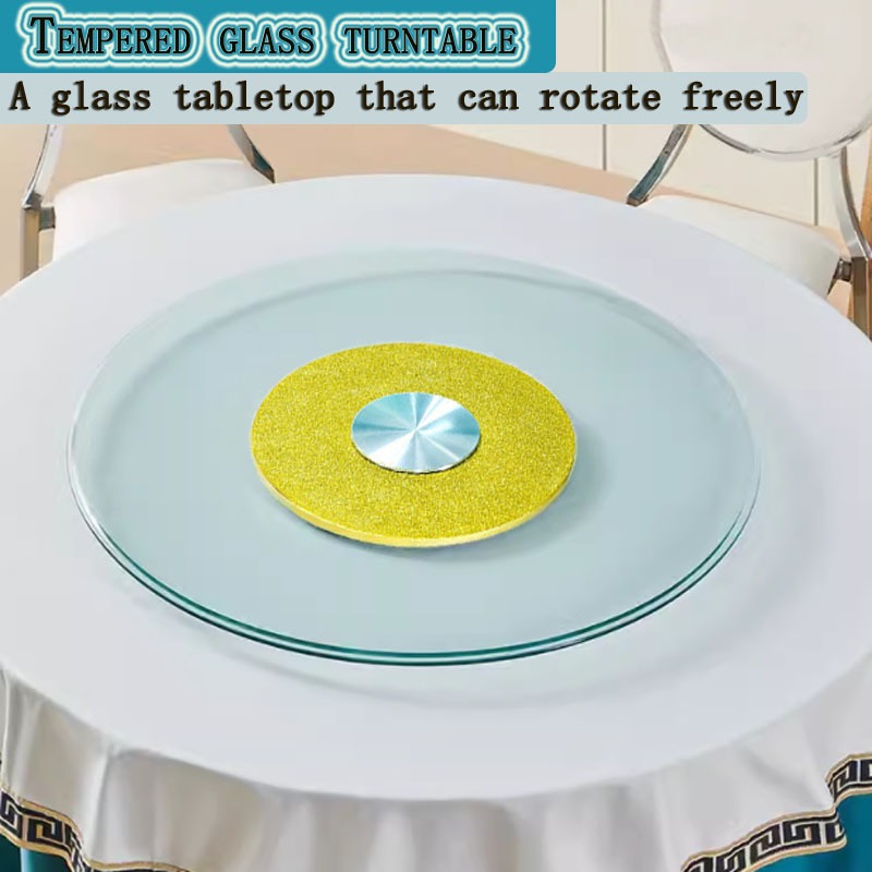 Restaurant glass tabletop, tempered glass turntable, rotating glass ...