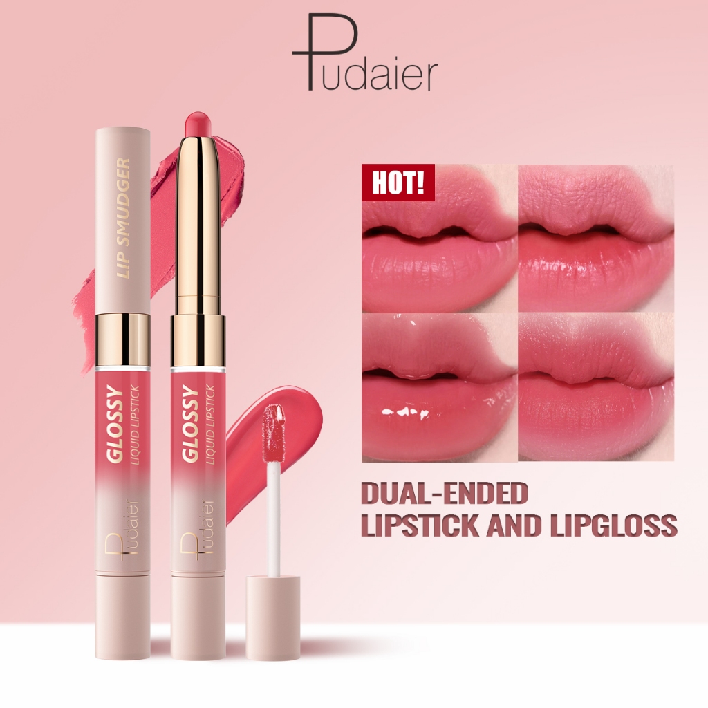 Pudaier lipstick 10 Color Cosmetics Matte Lipstick (2 In 1) Lip tint ...