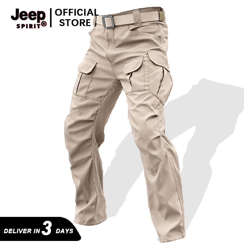Jeep Spirit Cargo Trousers for Men Outdoor Waterproof Tactical Pants ...