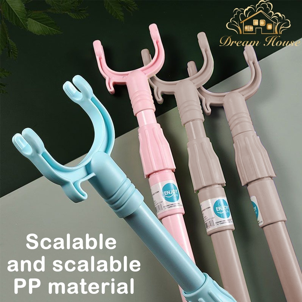 Adjustable Clothes Telescopic Rod Adjustable Clothes Fork Clothes Rail ...