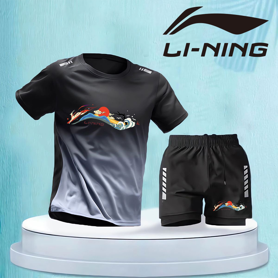 Li Ning Badminton Clothing Suit Li Ning Shirt Li Ning Shorts Mesh Fast ...