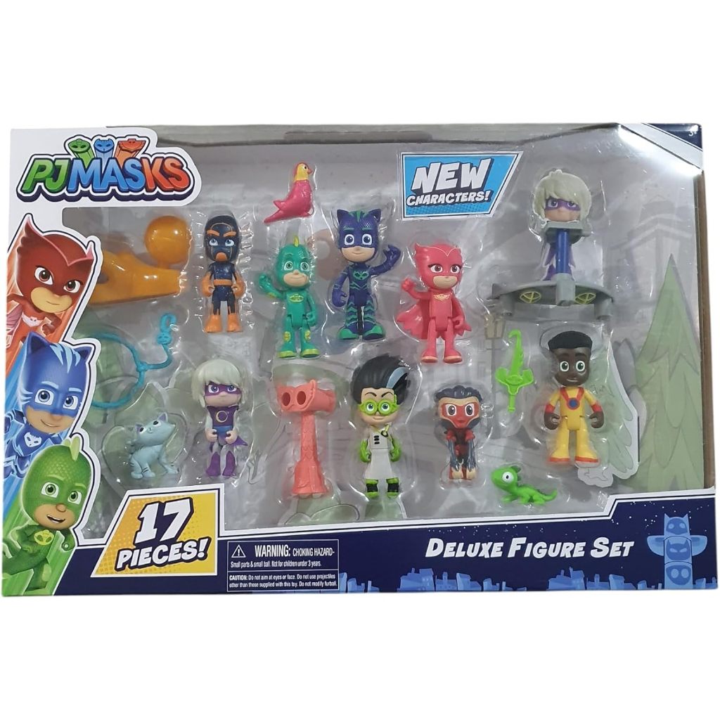 PJ Masks Deluxe 17 Piece Figure Set with New Figures | Shopee Philippines