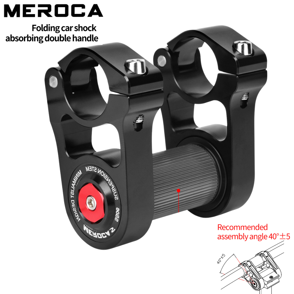 MEROCA folding bike shock-absorbing double handle upright bicycle ultra ...
