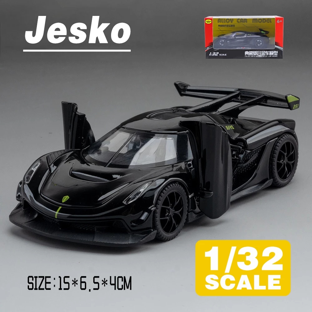 Great 1:32 Koenigsegg Jesko Supercar Metal Alloy Toys Car Model Diecast ...