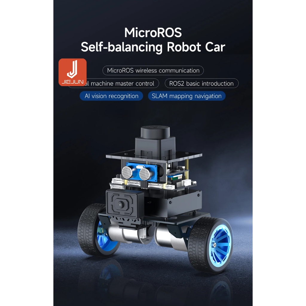 MicroROS robot two-wheeled balanced ROS2 two-wheeled car SLAM mapping navigation STM | Shopee ...