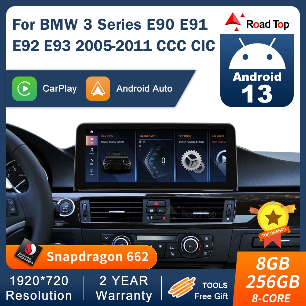 Android 13 Screen Car Radio Stereo Touch Screen For BMW 3 Series E90 ...