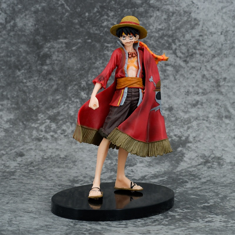 16cm One Piece Figure 15th Anniversary Edition Cloak Monkey D Luffy ...