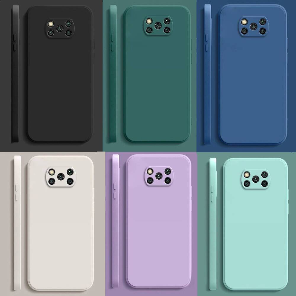 For Xiaomi POCO X3 NFC Case Candy Color Matte Soft TPU Silicone Phone ...