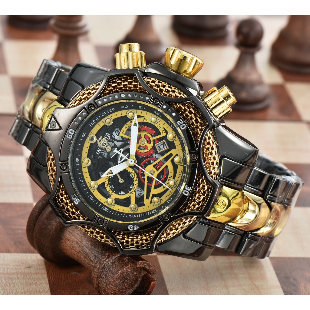 Fashion Large Dial invicta Steel Band Men's Watch | Shopee Philippines