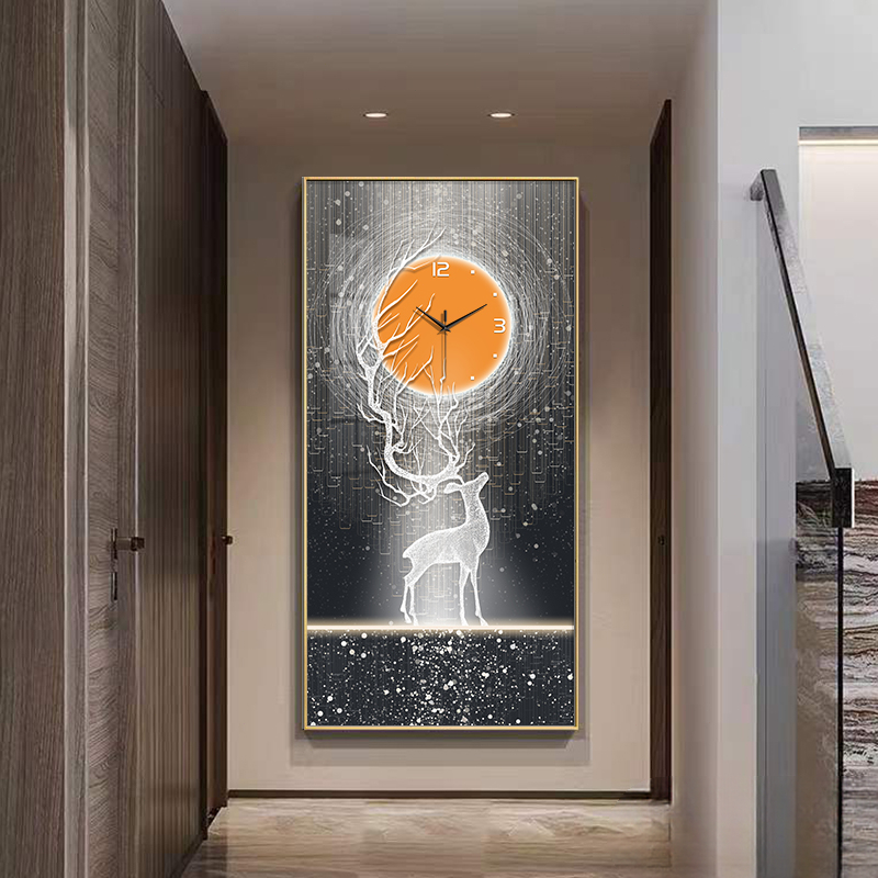 TV wall silent wall clock Entrance clock, wall clock, living room ...