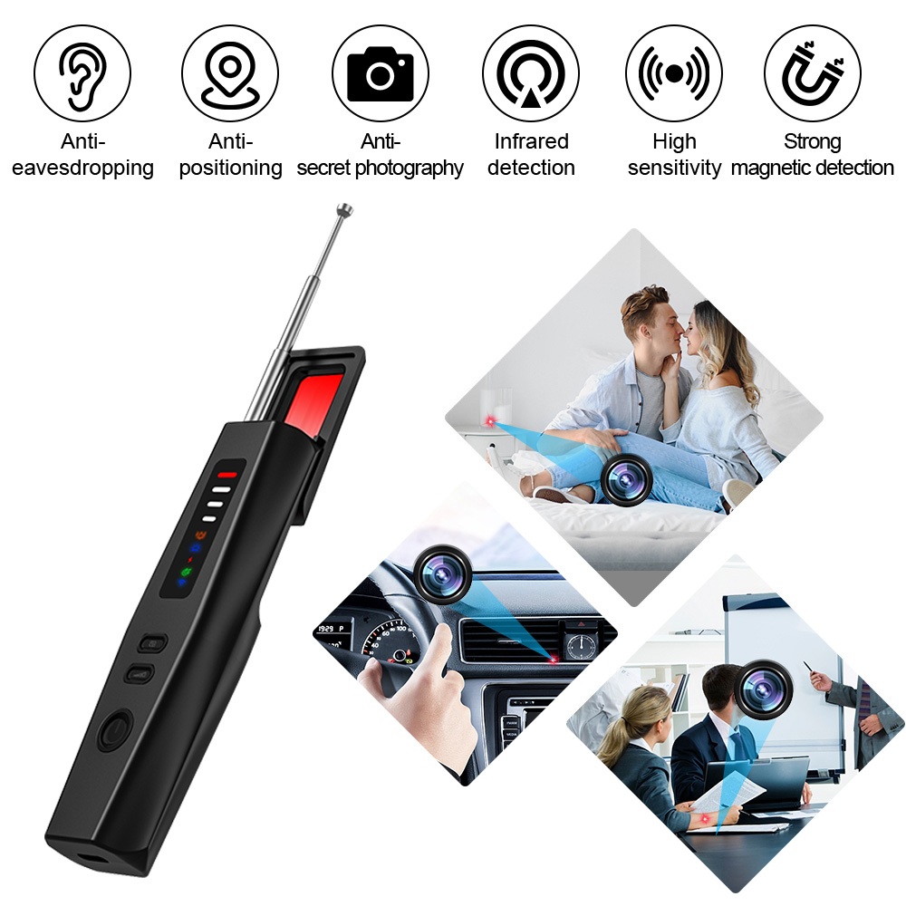 ORIA Hidden-Camera Detector Wireless Alarm Detector GPS Tracker Signal ...