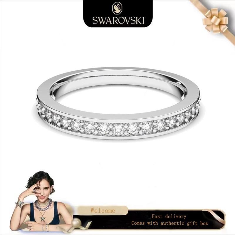 Swarovski (New)Fashionablewomens Ring S925 sterling silver White ...