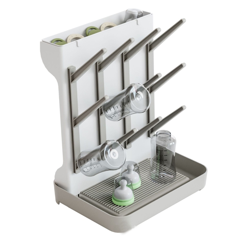 Baby Bottle Drying Rack Large Vertical Bottle Dryer Rack Holder Space ...