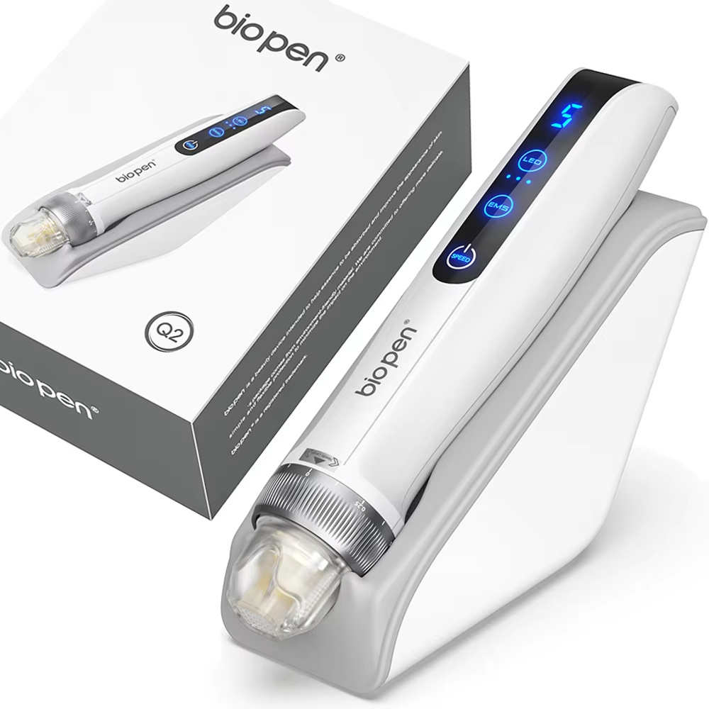 New Wireless Derma Pen Biopen Q2 Hair Growth Titanium Microneedle Derma ...