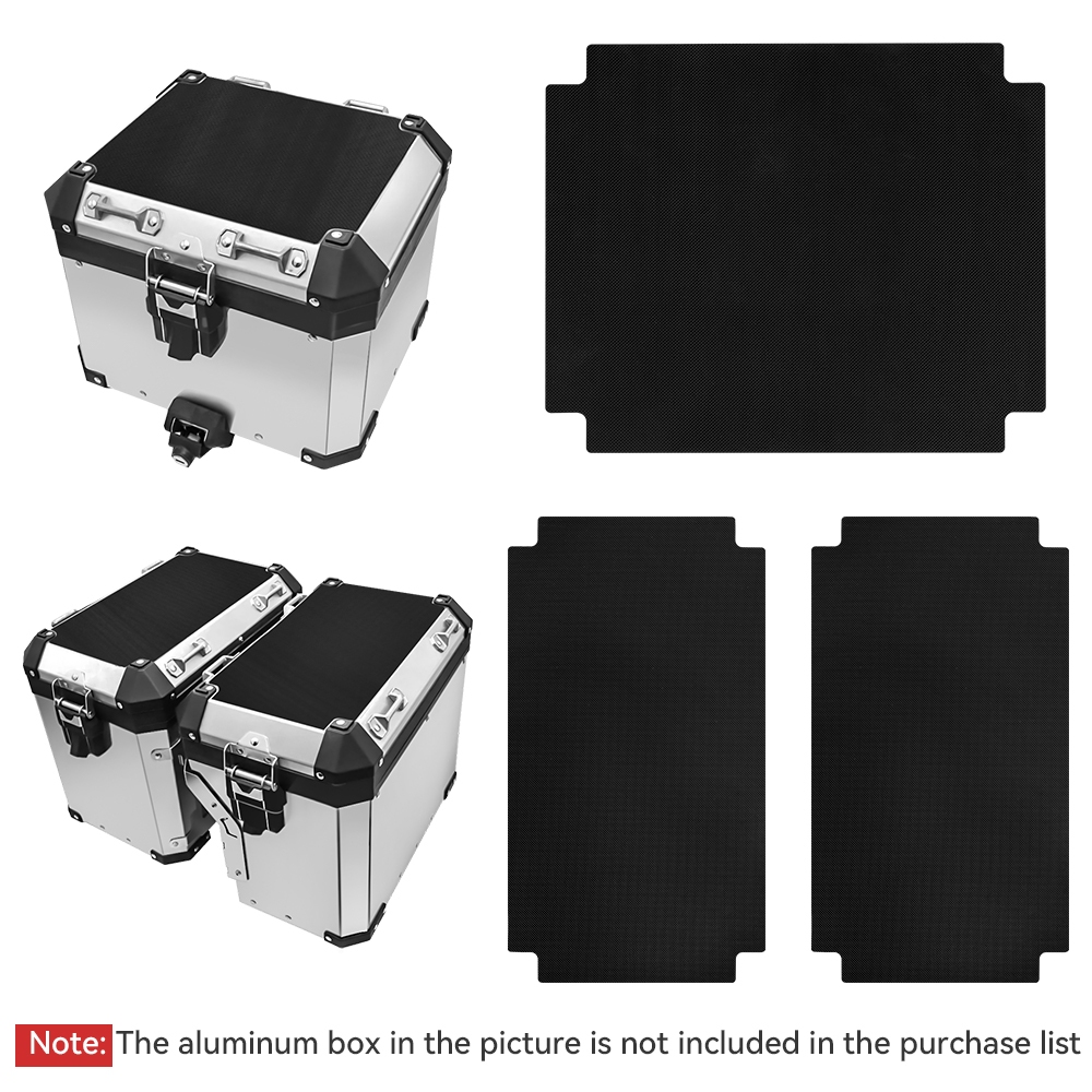 Motorcycles trunk Sticker Side Case Pads Pannier Cover Set For Luggage ...