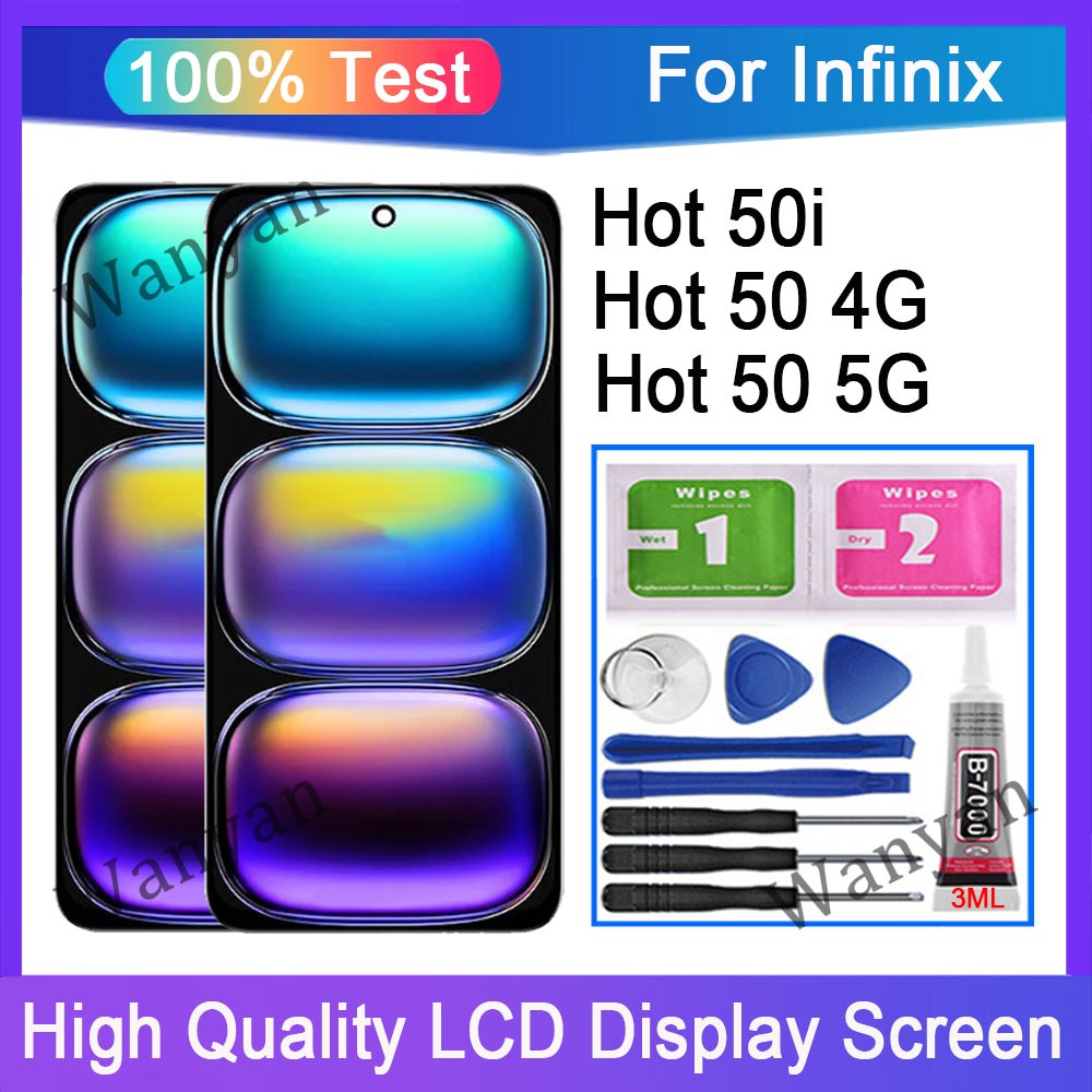 OEM For Display Infinix Hot 50i X6531/Hot 50 4G X6882/Hot 50 5G X6720 ...