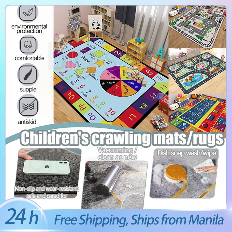 Baby Carpet Living Room Anti-fall Mat Children's Educational Game ...