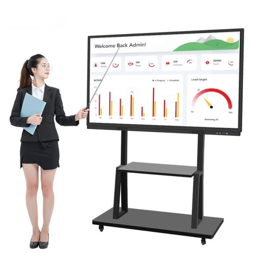 65 Inch Touch Screen Smart Board LCD Interactive Flat Whiteboard 4K ...