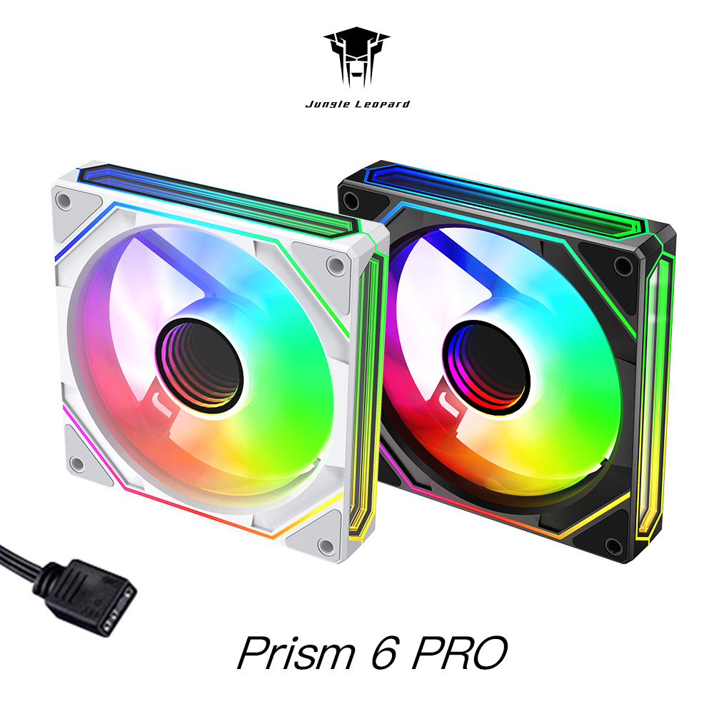 Jungle Leopard Prism 6Pro ARGB CPU Fan 120mm 3-sided Infinite Mirror 5V ...