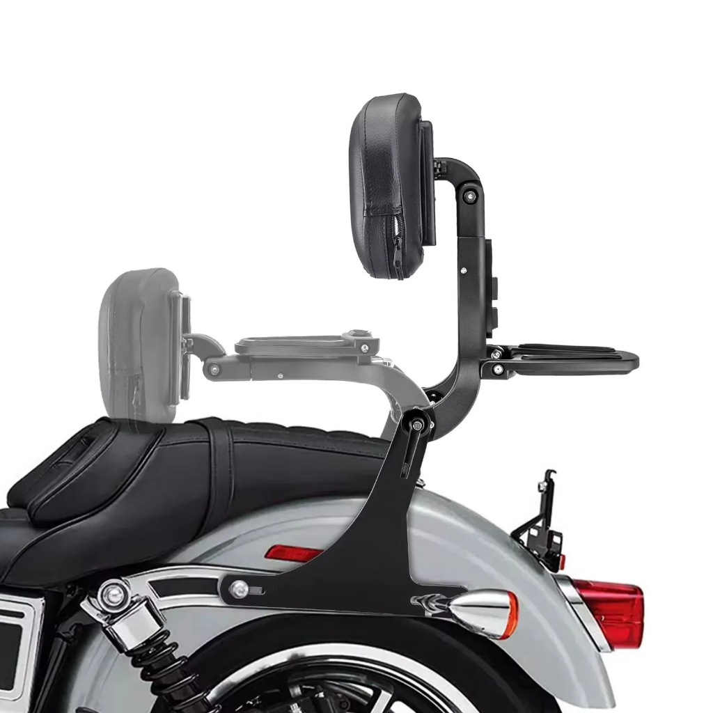 Multi Puporse Adjustable Folding Backrest Sissy Bar Fit for Dyna Street ...