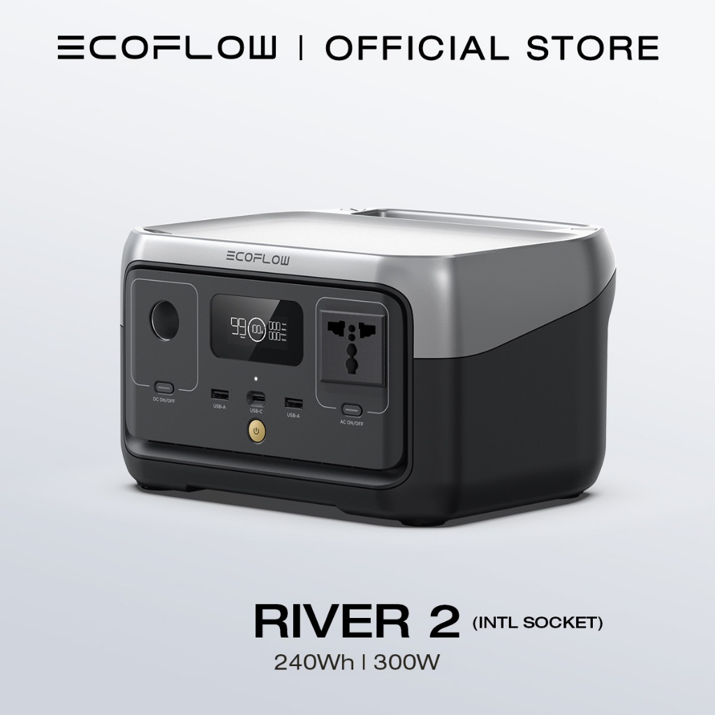 EcoFlow 240 Wh RIVER 2 Portable Power Station 220V Solar Generator with ...