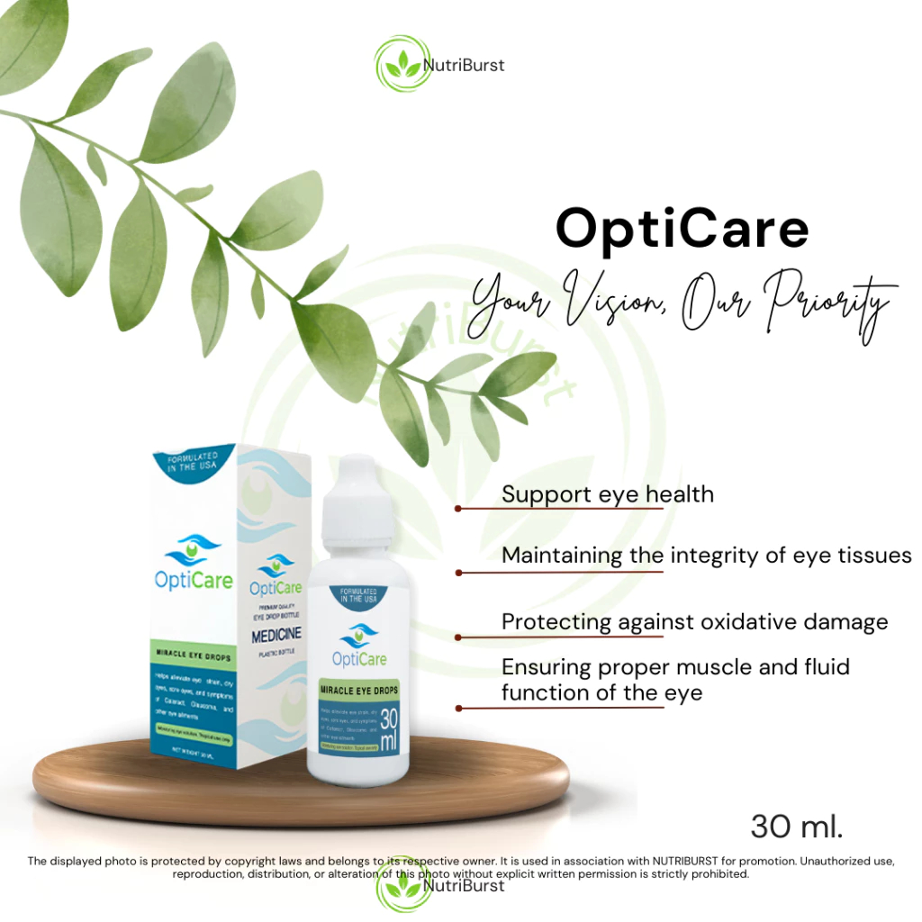 Opticare Miracle Eye Drops with Lutien 30 ml Original for Eye Care ...