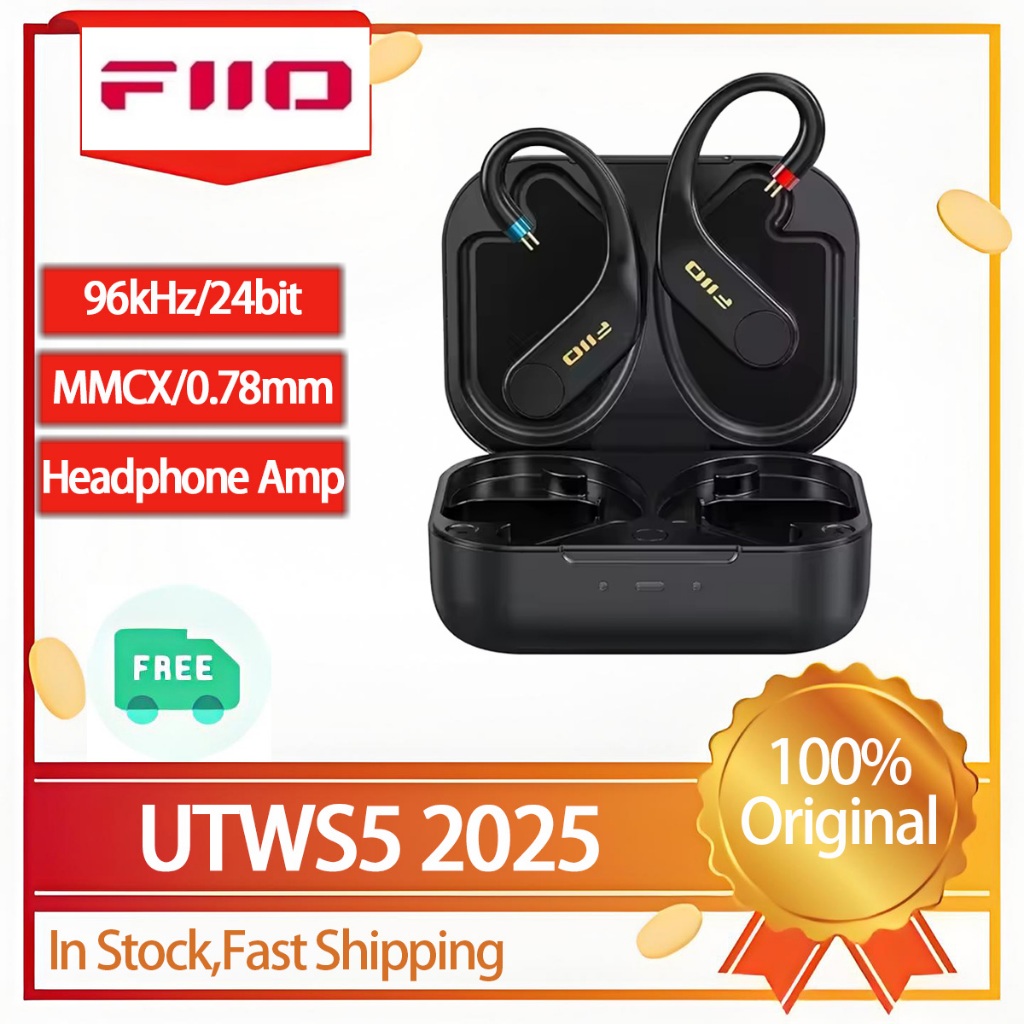 Fiio Utws5 2025 New Version True Wireless Bluetooth Earphones Custom Hook & Headphone Amp For ...