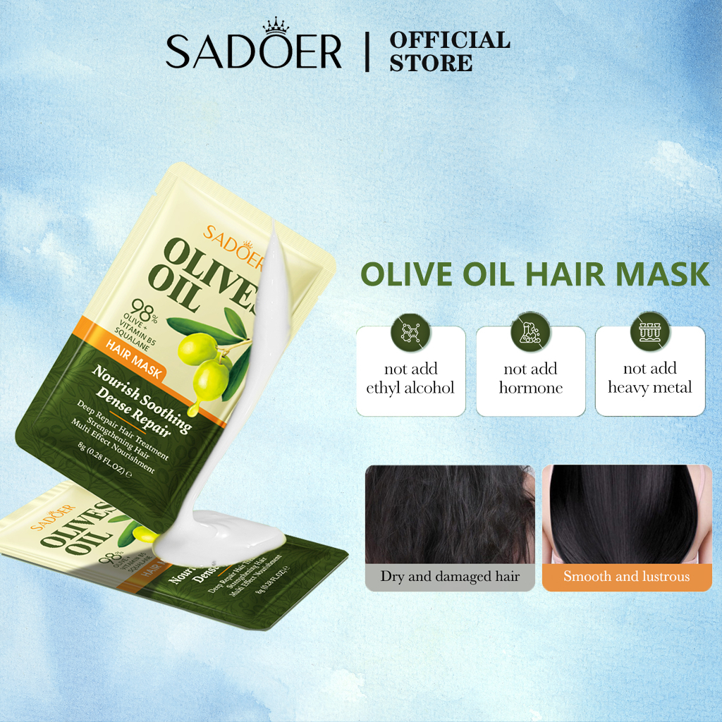 SADOER Hair Conditioner Moisturizing Hair Mask Nourish Scalp Treatment Hair Shampoo | Shopee ...