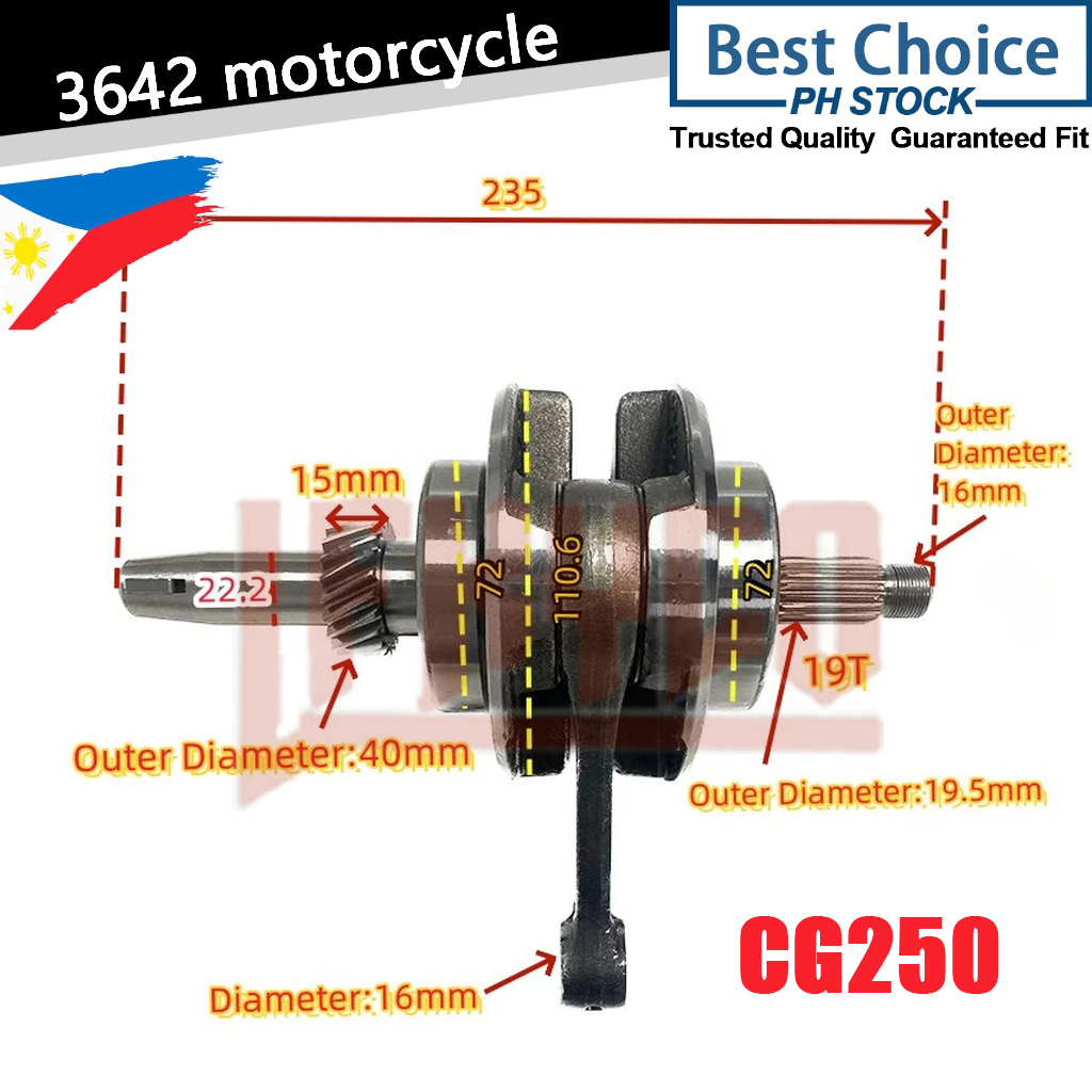 Motorcycle for CG 250 CG250 Crankshaft Connection Rod Engine Assembly ...
