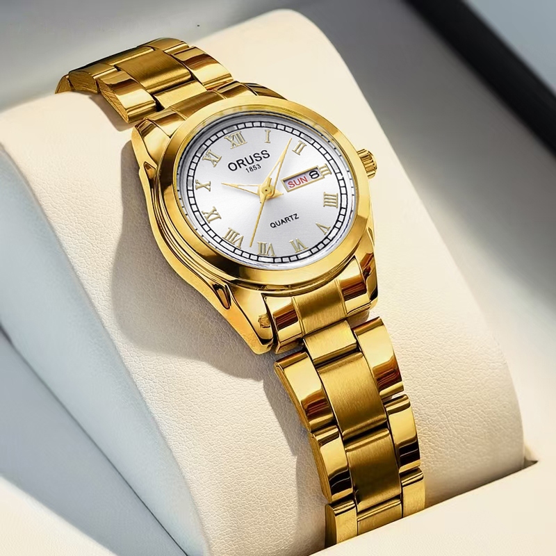 [Gift][With Box]ORUSS Original Women/Men Luxury Stainless Steel Dual ...