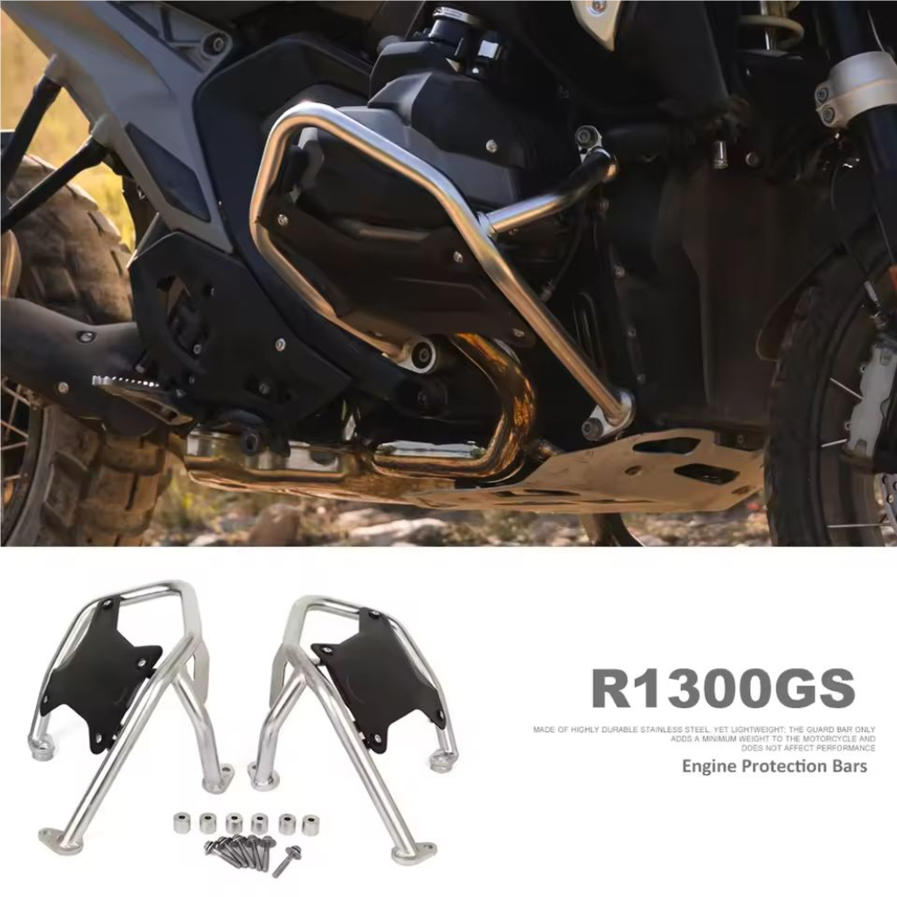 Motorcycle Engine Protection Bars Cover Cylinder Head Guards Protector ...