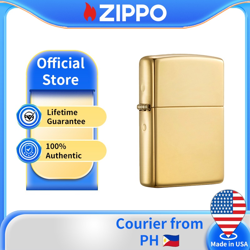 Zippo Armor High Polish Brass Design,169 | Shopee Philippines
