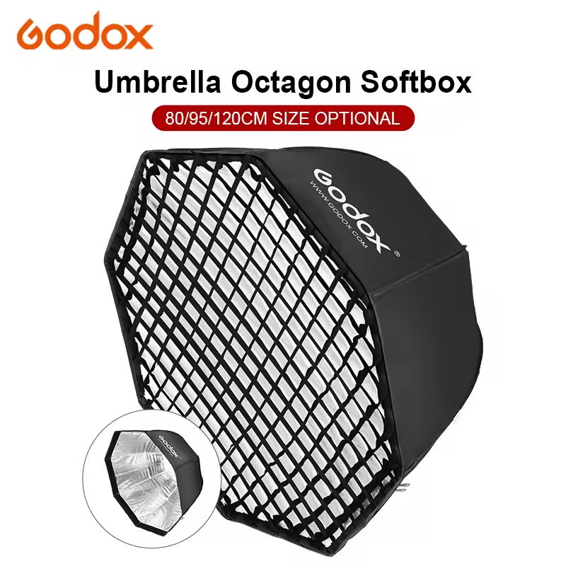 Godox Softbox Octagon 120cm 95cm 80cm Umbrella Flash Diffuser With ...