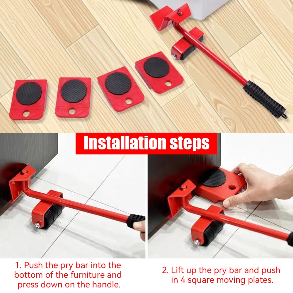 Heavy Duty Furniture Lifter Furniture Moving Transport Roller Set Heavy ...