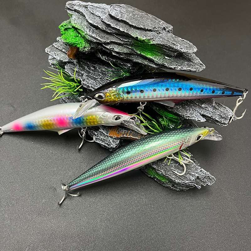 Fishing Lures Heavy Sinking Minnow 120mm 45g Sea Bass Lures Artificial ...