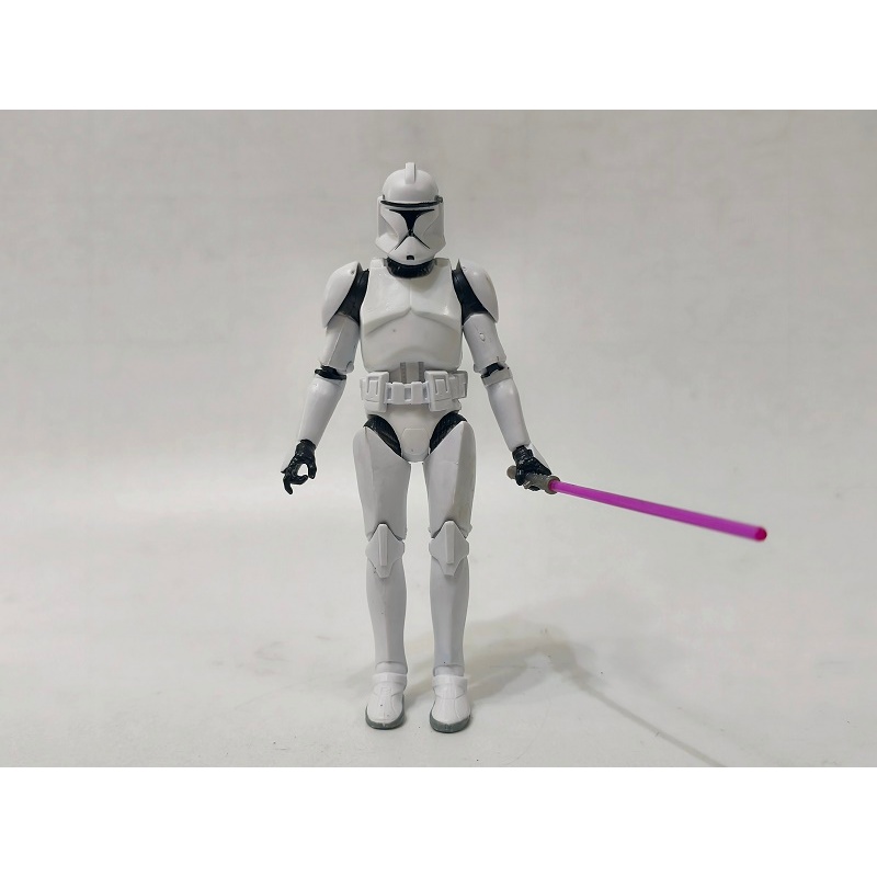 6" Star Wars Series White Clone Trooper with Lightsaber Action Figure ...