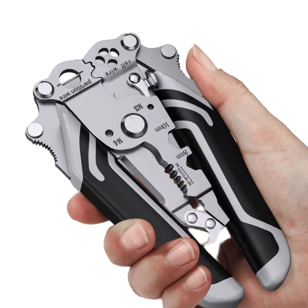 New 18-In-1 Multi-functional Electrician's Wire Stripper for Splicing ...